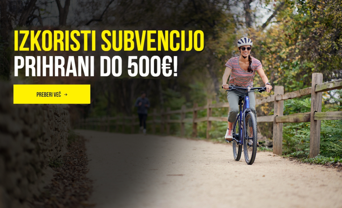 PRIDOBI SUBVENCIJO ZA NAKUP E-KOLESA